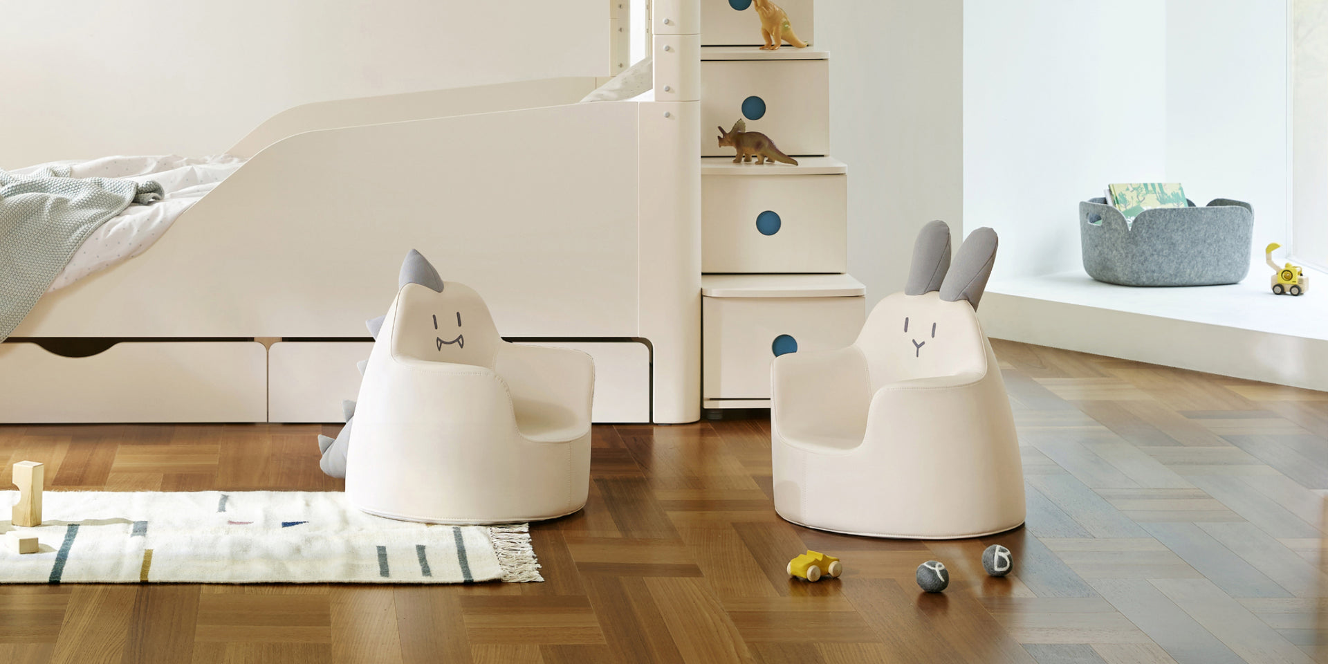 Dino 人造皮革兒童沙發 - ILOOM