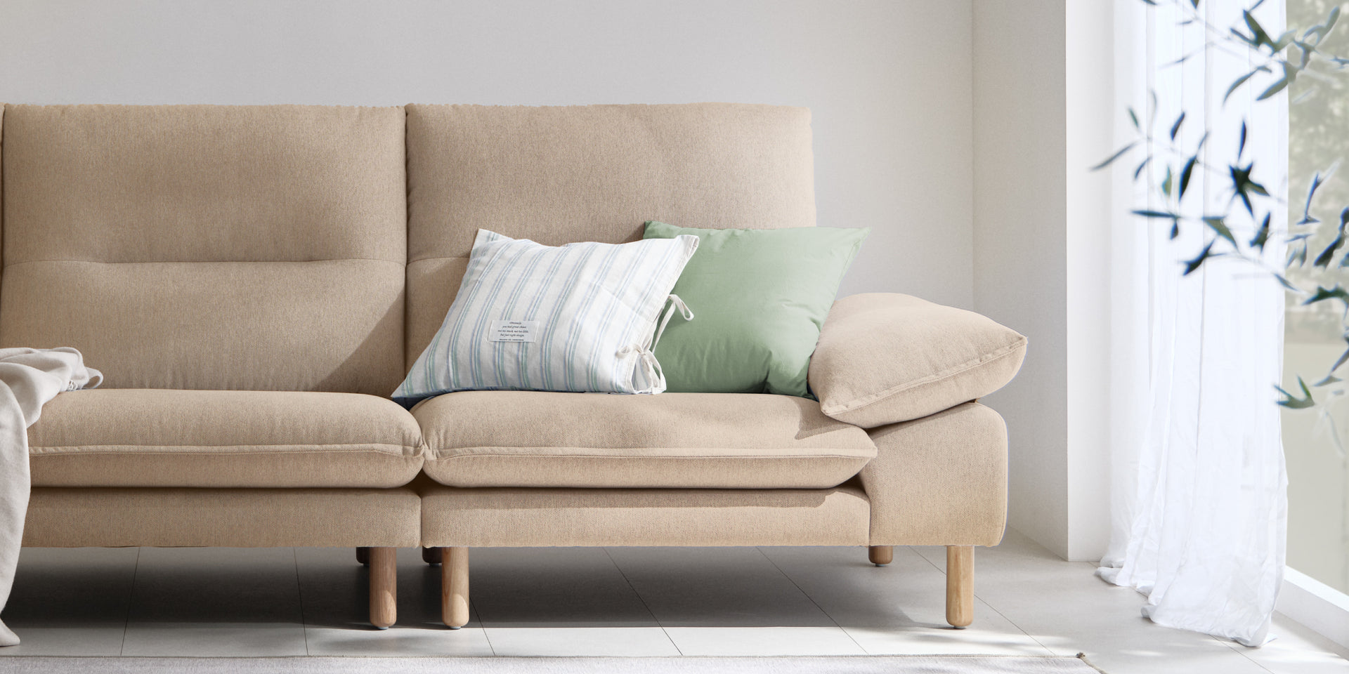 Snooze Compact 三人布沙發 Bebop防潑水布料｜iloom 台灣怡倫